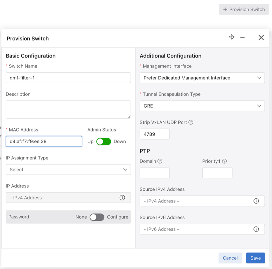 DMF Deployment Guide - Installing DMF Switches - Arista